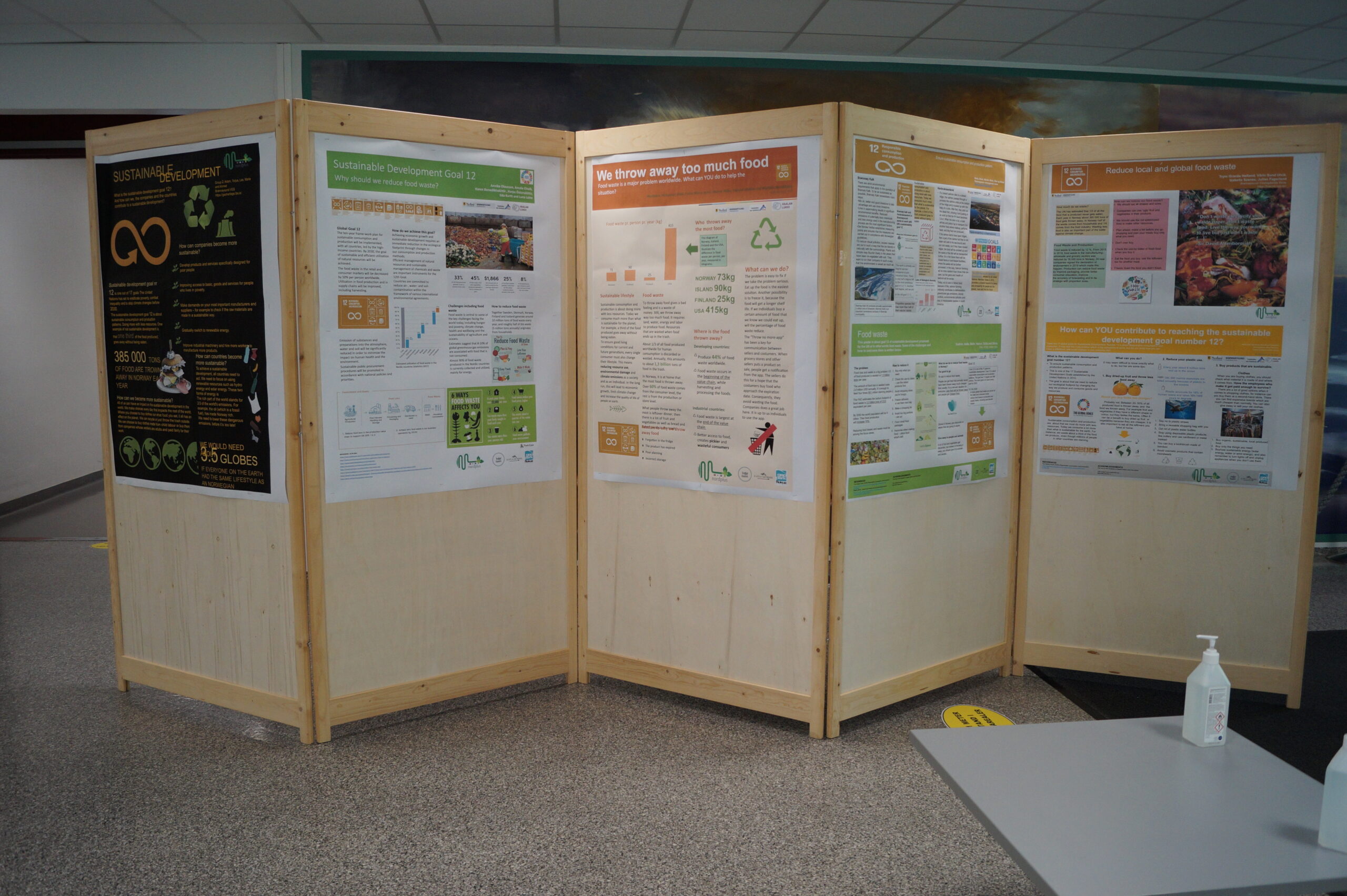 Global goal 12 poster exhibition